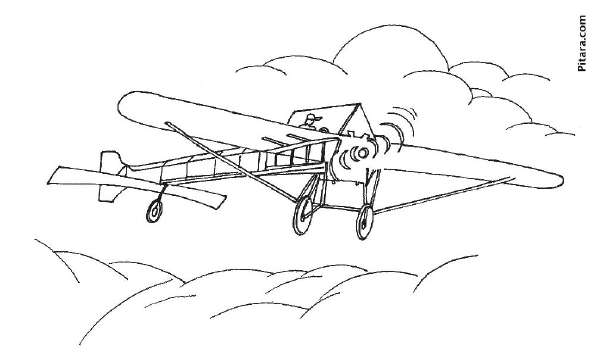 Air Transportation Coloring Pages | Pitara Kids' Network