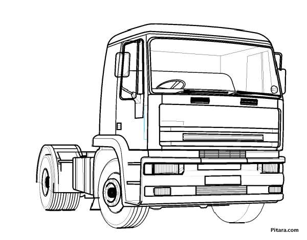 Land Transportation Coloring Pages | Pitara Kids' Network